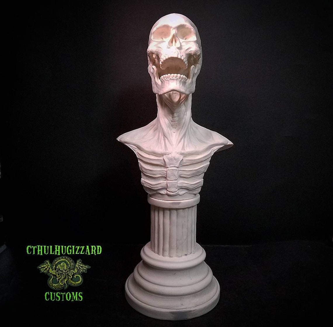 Anatomical Skeletal Sculpting Bust 1/3rd Scale Unpainted Resin | Etsy