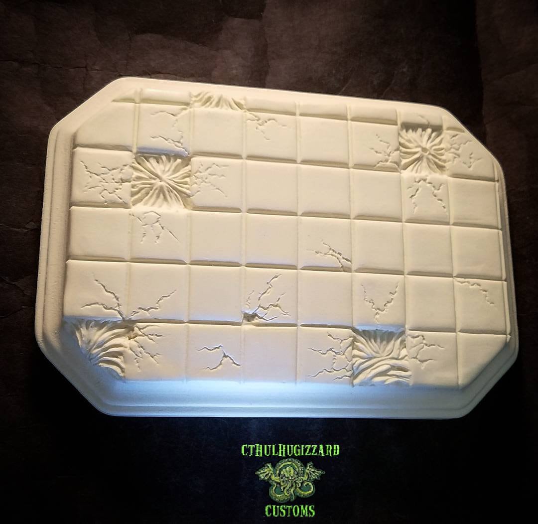 Creepy Tiles Floor Base / Wall Plaque Resin Casting - Etsy