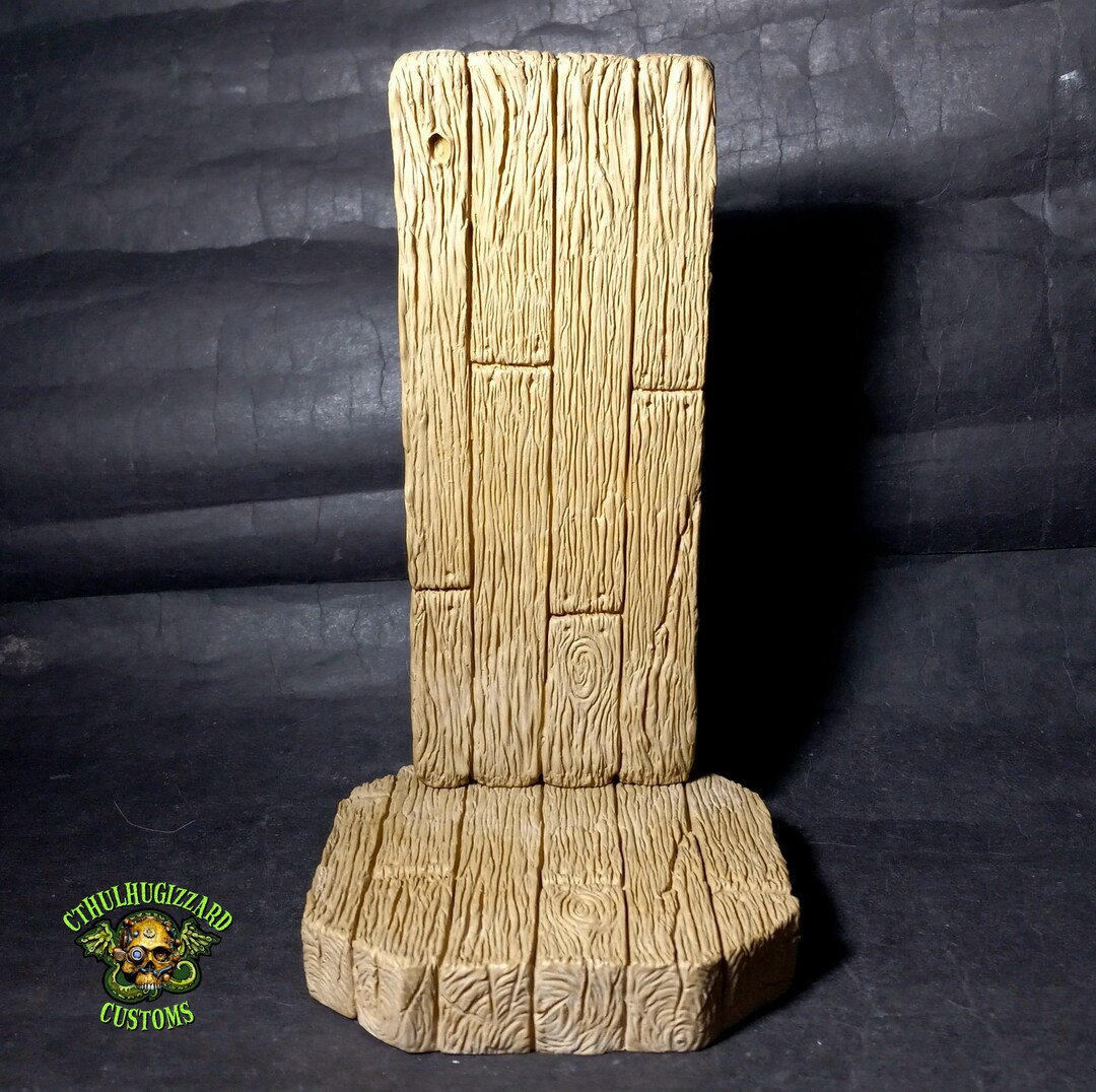 Relief Stand Wood Wall Base, 2 Piece Unpainted Resin Model Kit - Etsy