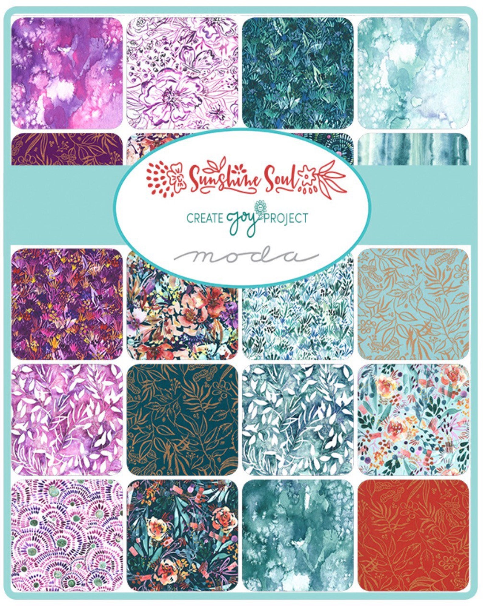 Sunshine Soul Charm Pack by Moda Fabric 8460PP Precut | Etsy