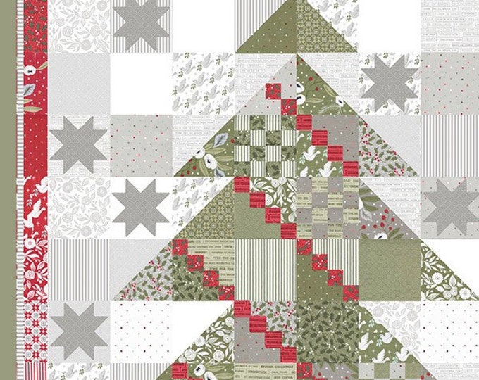 Yule Tree Quilt Pattern, Christmas Quilt Pattern, LB199, Moda Quilt ...