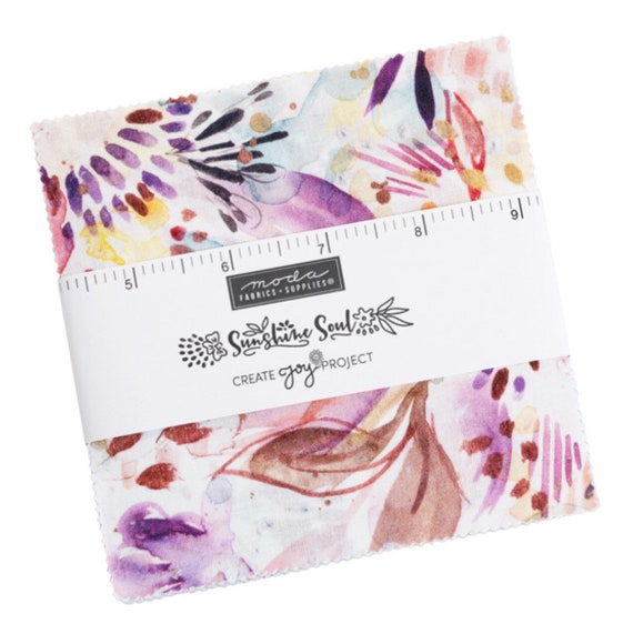 Sunshine Soul Charm Pack by Moda Fabric 8460PP Precut | Etsy