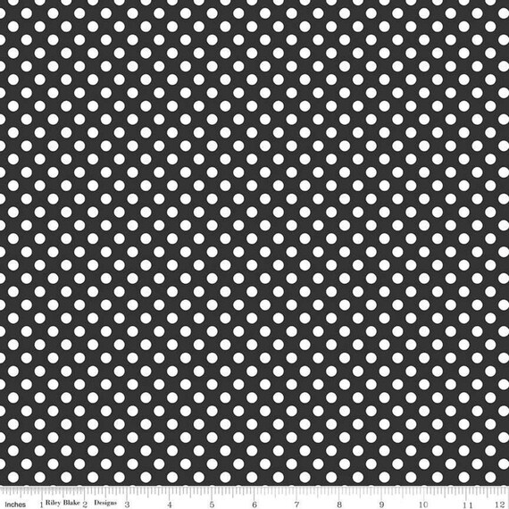 Small Dots Black Dots Fabric by Riley Blake Designs C350-110 - Etsy