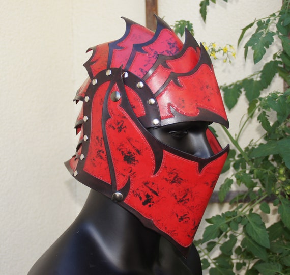 Medieval Leather Armor Helmet
