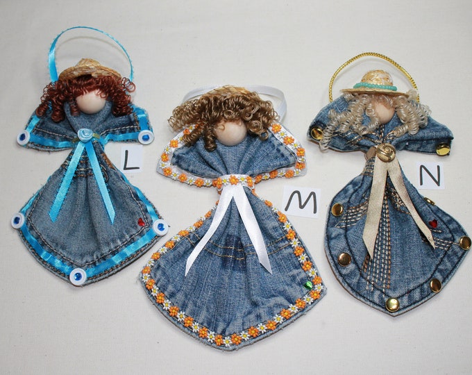 Denim Pocket Angel - Etsy