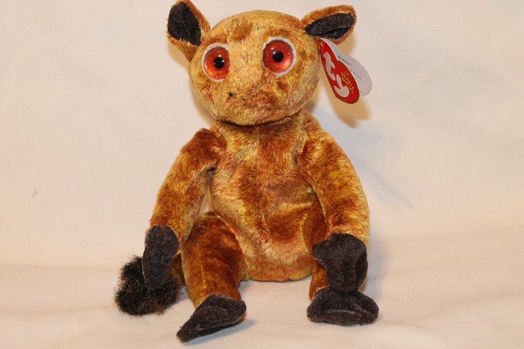 Vintage Ty Gizmo the Lemur Beanie Baby Retired August 29, 2002 Beanie ...