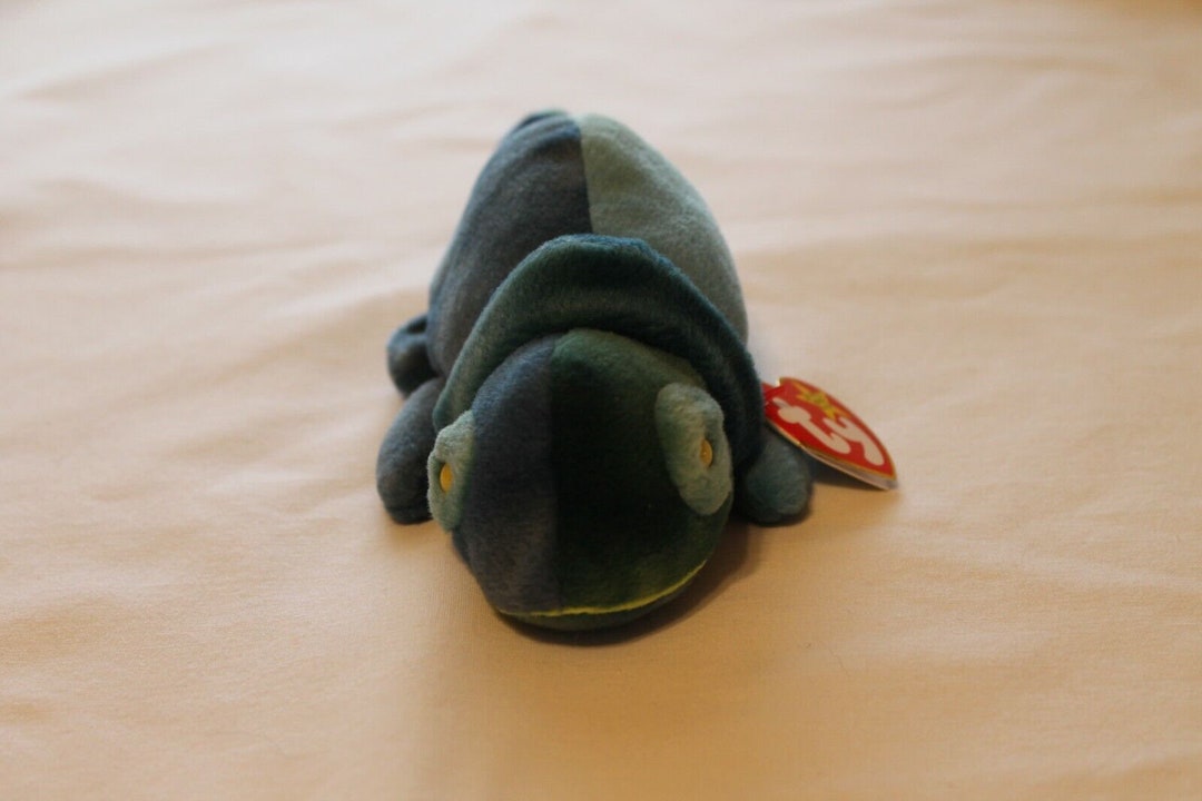 Vintage Ty Rainbow Chameleon Beanie Baby Retired 3/31/99 Beanie Babies ...