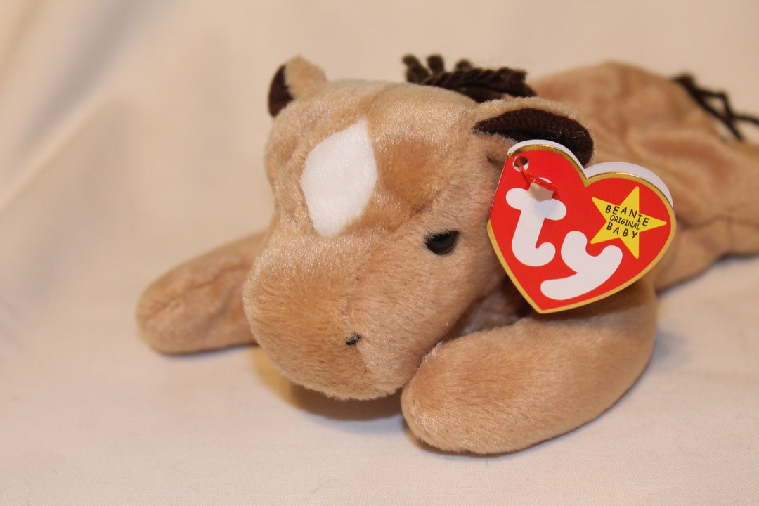 Vintage Ty Derby the Horse Beanie Baby Coarse Mane Retired 12/31/98 ...