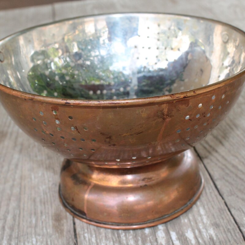 Copper Colander - Etsy