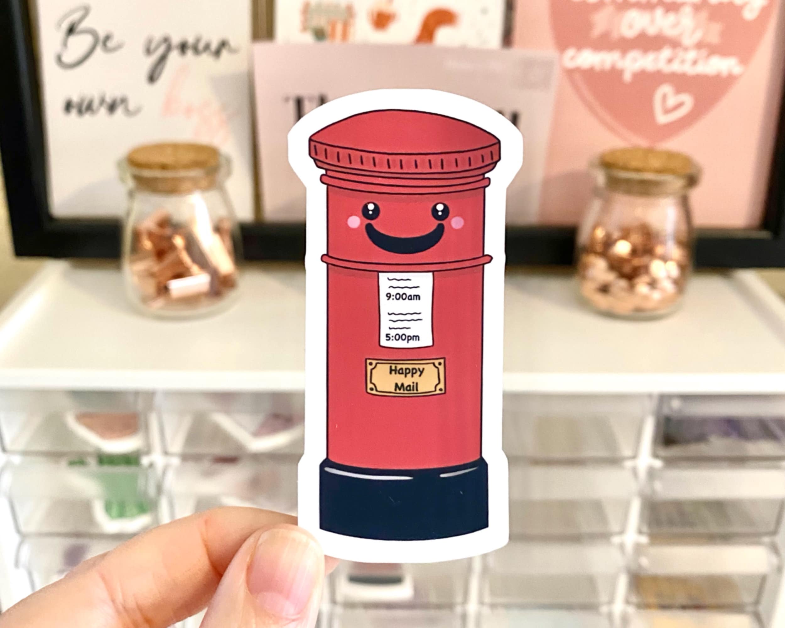 Post Box or Mail Box Sticker // Matte or Glossy Water Resistant Vinyl ...