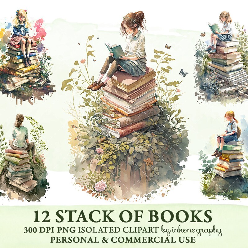 Gestapelde boeken stapel - Etsy Nederland
