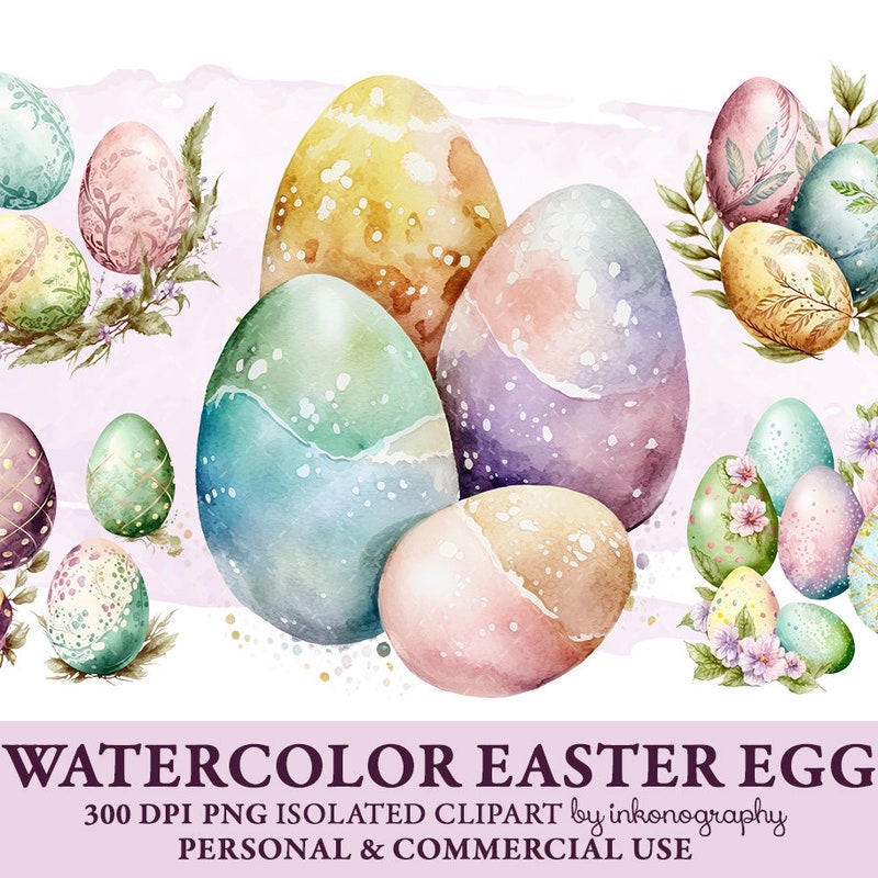 Pastel Easter Eggs Png - Etsy