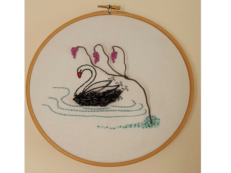 Swan Lake Stumpwork & Embroidery Kit - Etsy