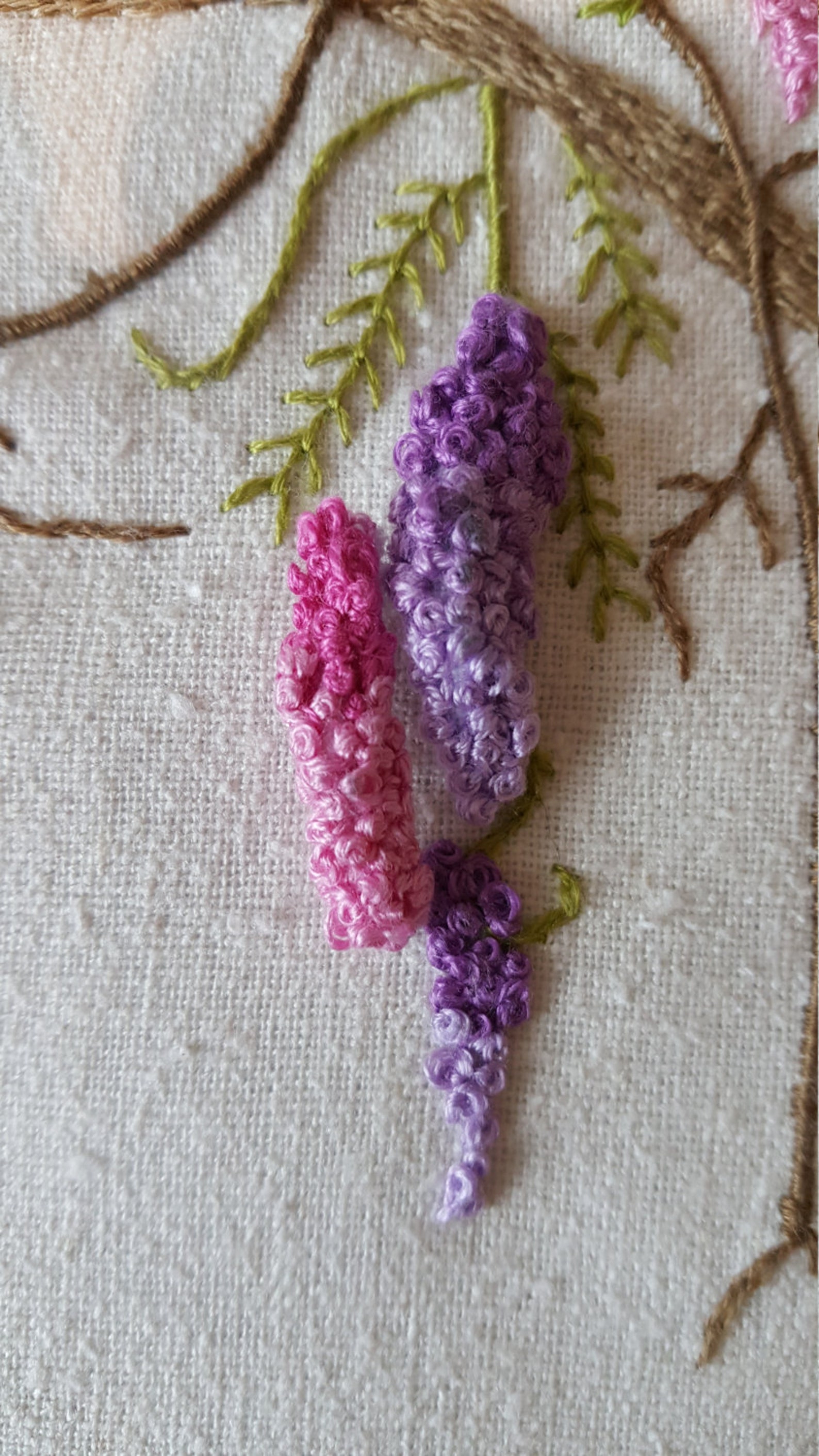 Wisteria Stumpwork & Embroidery Kit - Etsy