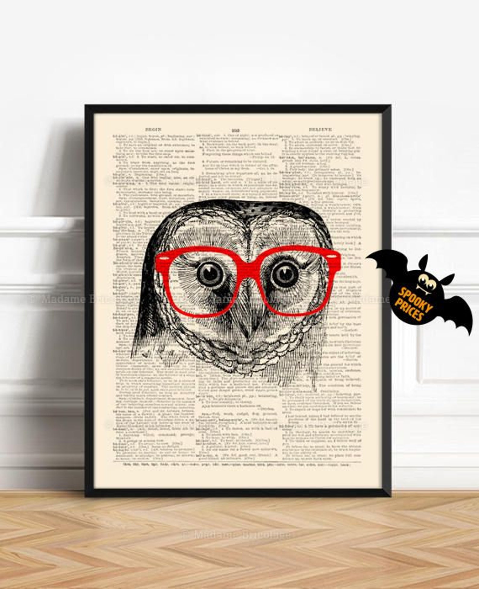 Wise Owl Wall Decor Teen Boy Gift Poster Cool Owl Poster - Etsy UK