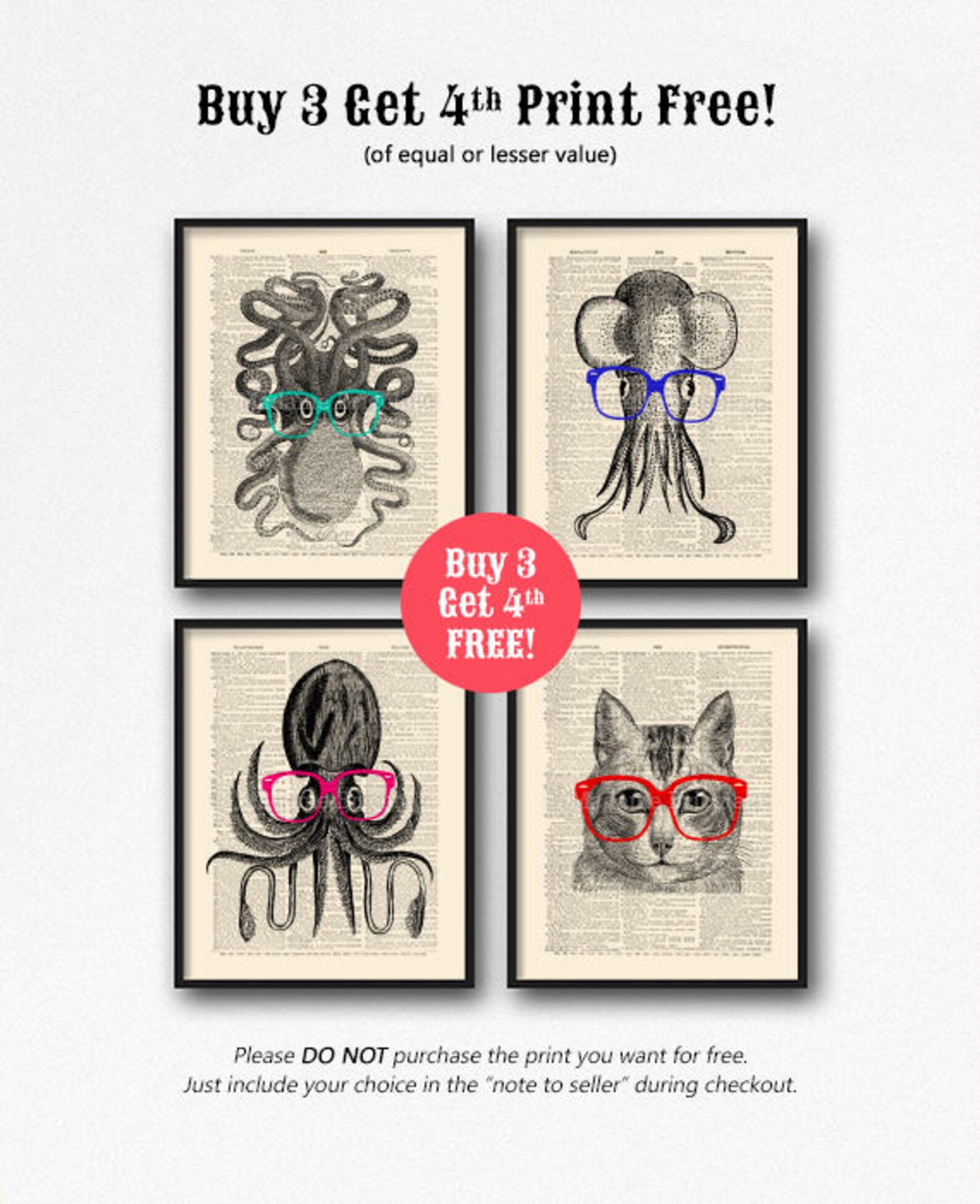 Geeky Cat Cat Nerd Sister Brother Gift Coworker Poster | Etsy