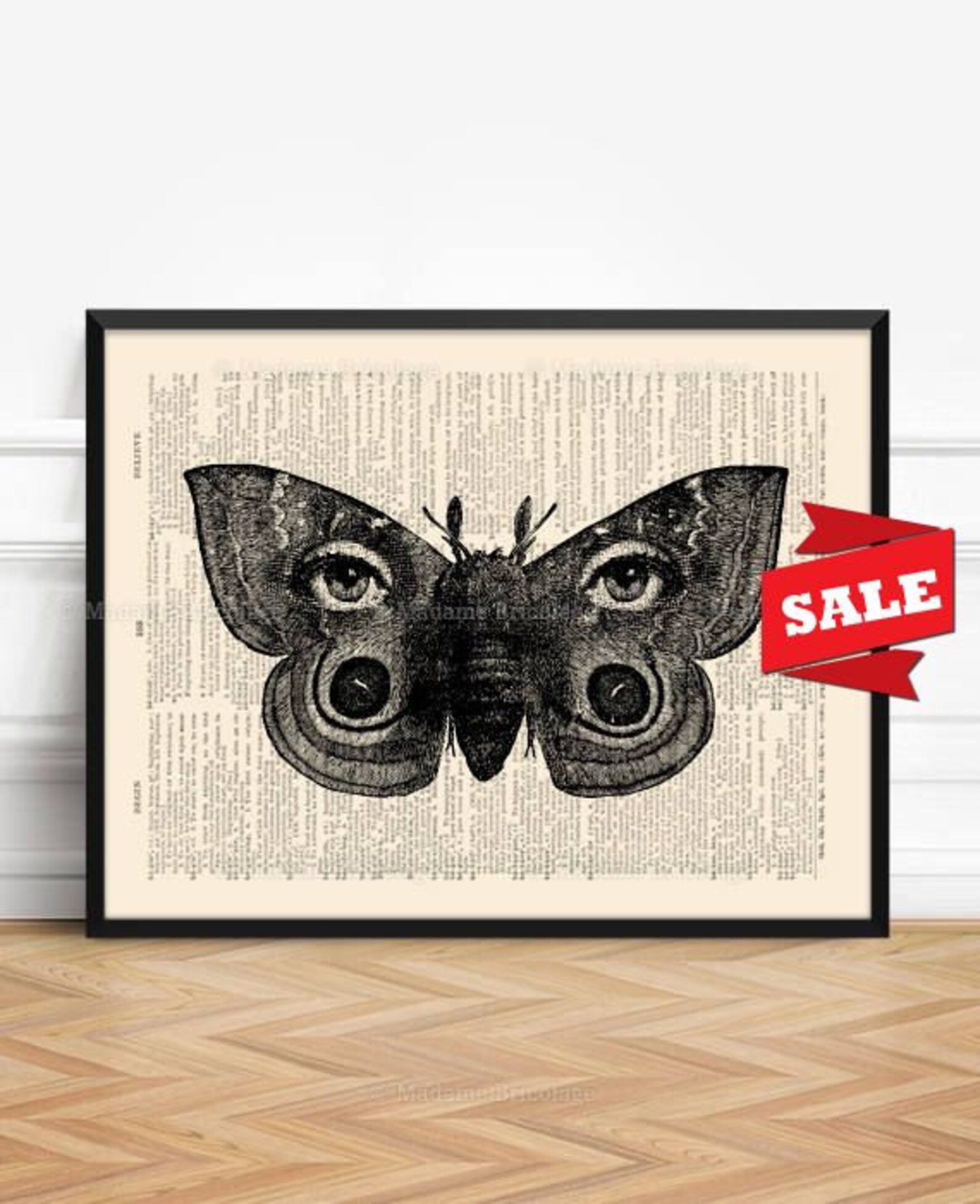 Surreal Moth Print Surreal Moth Art Surrealism Print Victorian | Etsy