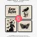 Birds Flying Flock Edgar Allan Poe Flock of Bird Poster - Etsy