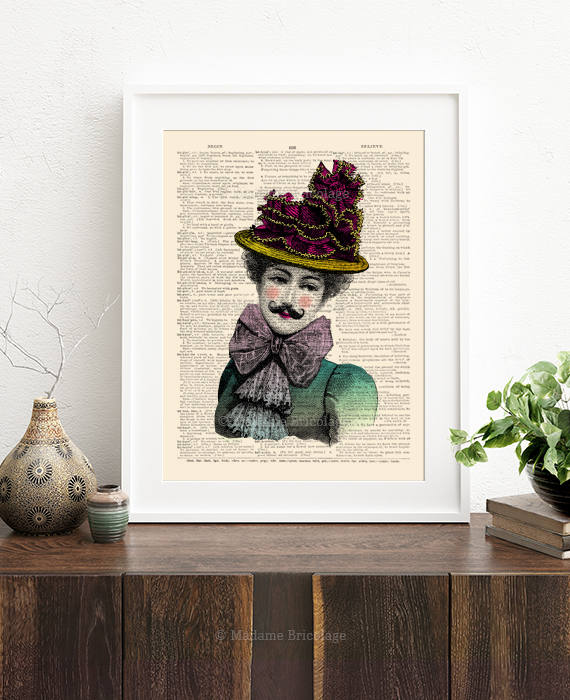 Moustache Poster Husband Gift Poster Tattoo Idea Print | Etsy