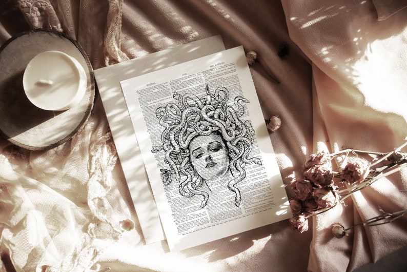 Medusa Medusa Head Mythical Creature Greek Mythology - Etsy Medusa Medusa Head Mythical Creature Greek Mythology - Etsy