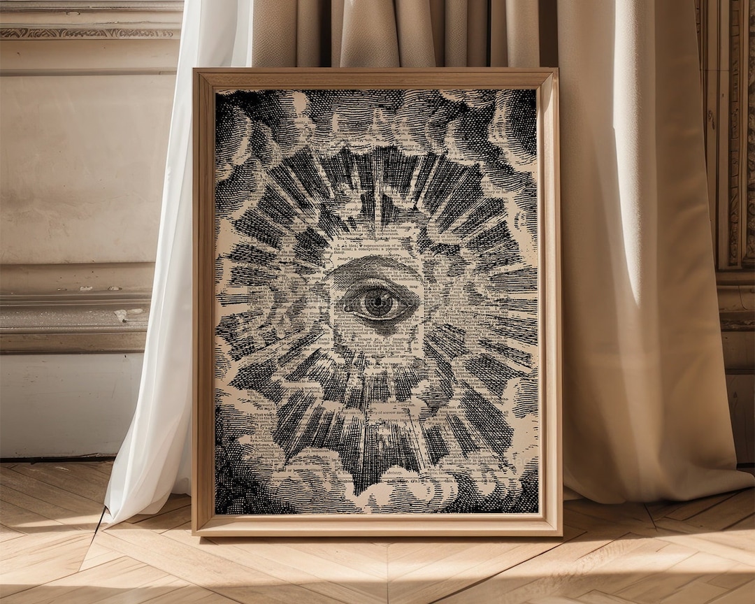 Mystic Eye Wall Decor, Spiritual Home Decor, Mystical Art, Esoteric ...