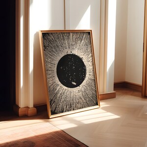 Cosmos Decor, Solar Eclipse of the Sun Gothic Womans Gift, Solar System ...