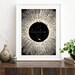 Cosmos Decor, Solar Eclipse of the Sun Gothic Womans Gift, Solar System ...