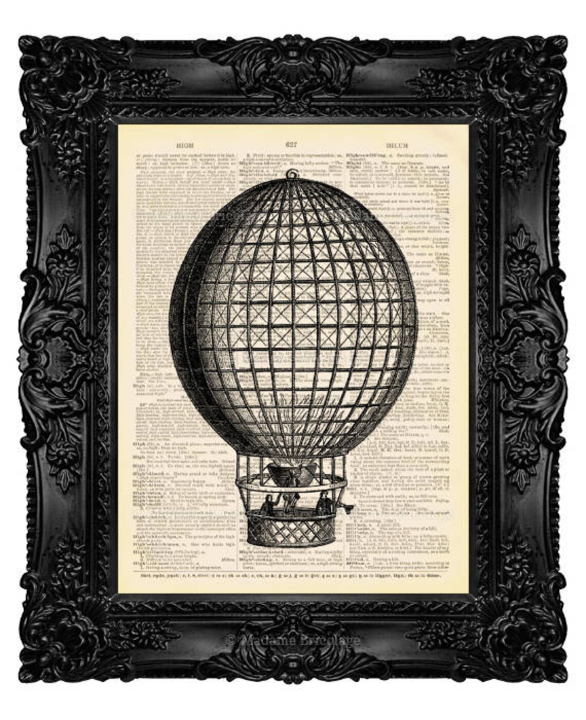 Hot Air Balloon Hot Balloon Print Balloon Print Mens Gift | Etsy