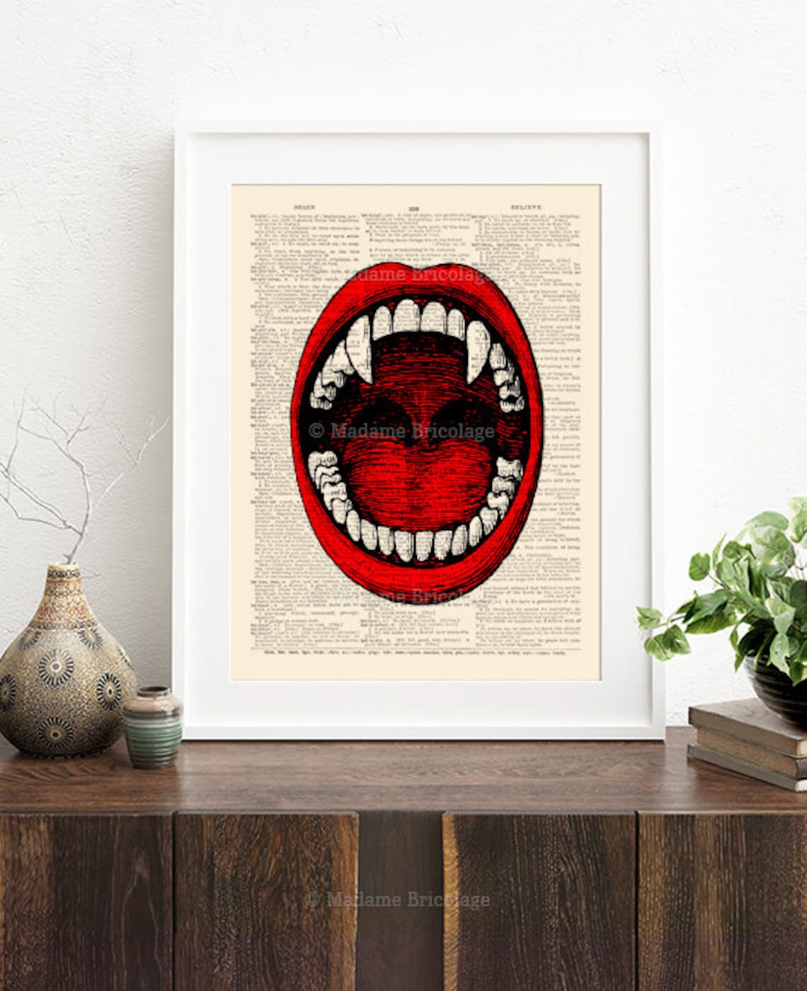 Vampire Anatomy Vampire Fan Gift Halloween Decor Idea Open | Etsy