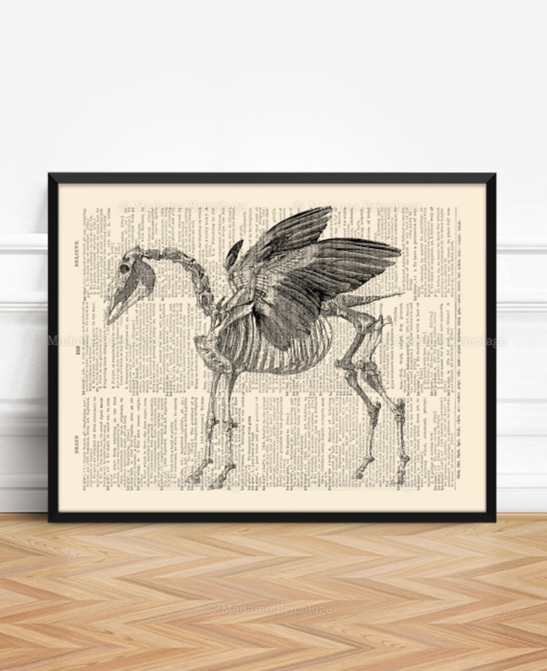 Pastel Goth Print, Pastel Goth, Mythical Animal, Wife Xmas Gift, Gift ...