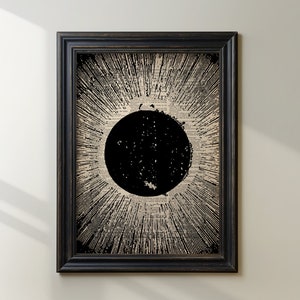 Cosmos Decor, Solar Eclipse of the Sun Gothic Womans Gift, Solar System ...