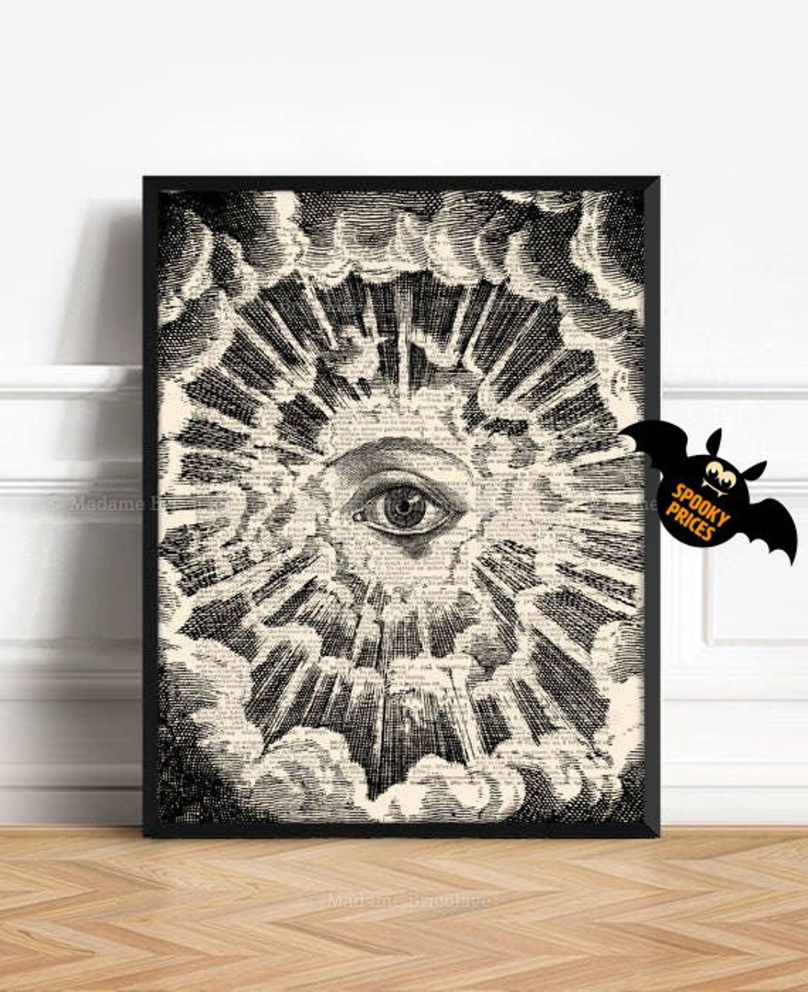 Mystic Eye Wall Decor Spiritual Home Decor Mystical Art - Etsy