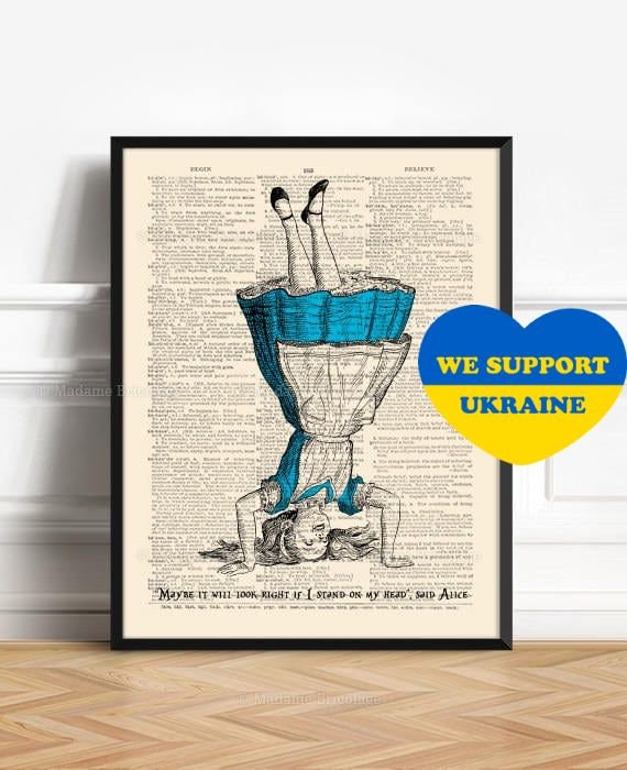 Alice Poster Decor Wonderland Party Art Best Gift | Etsy