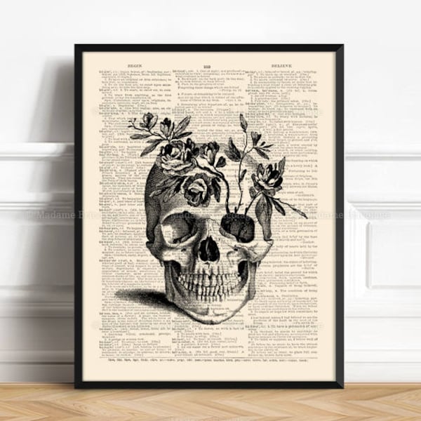 Skull Art Print - Etsy