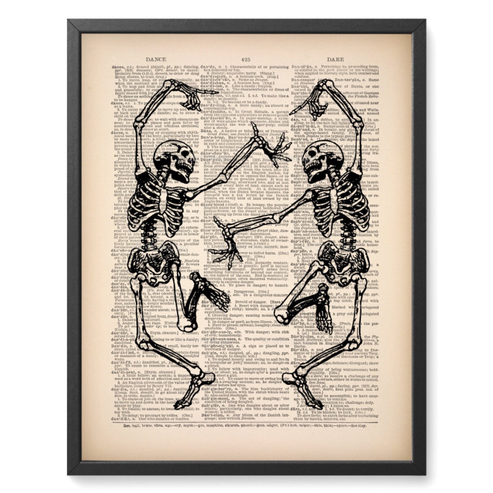 Dancing Skeleton, Cool Skeletons, Gifts for Him, Skull Poster Gift ...