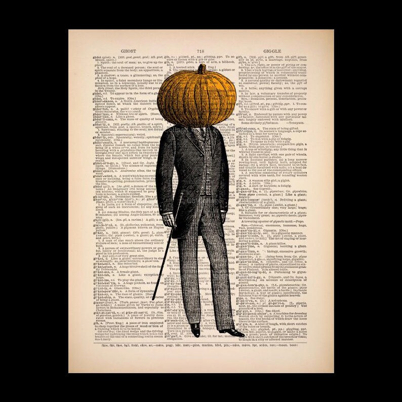 Set of 6 Vintage Halloween Prints Halloween Decor Skeleton - Etsy