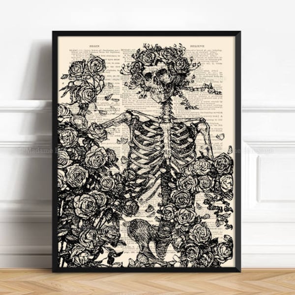 Skull Poster - Etsy