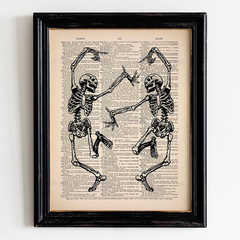 Skeleton Poster - Etsy