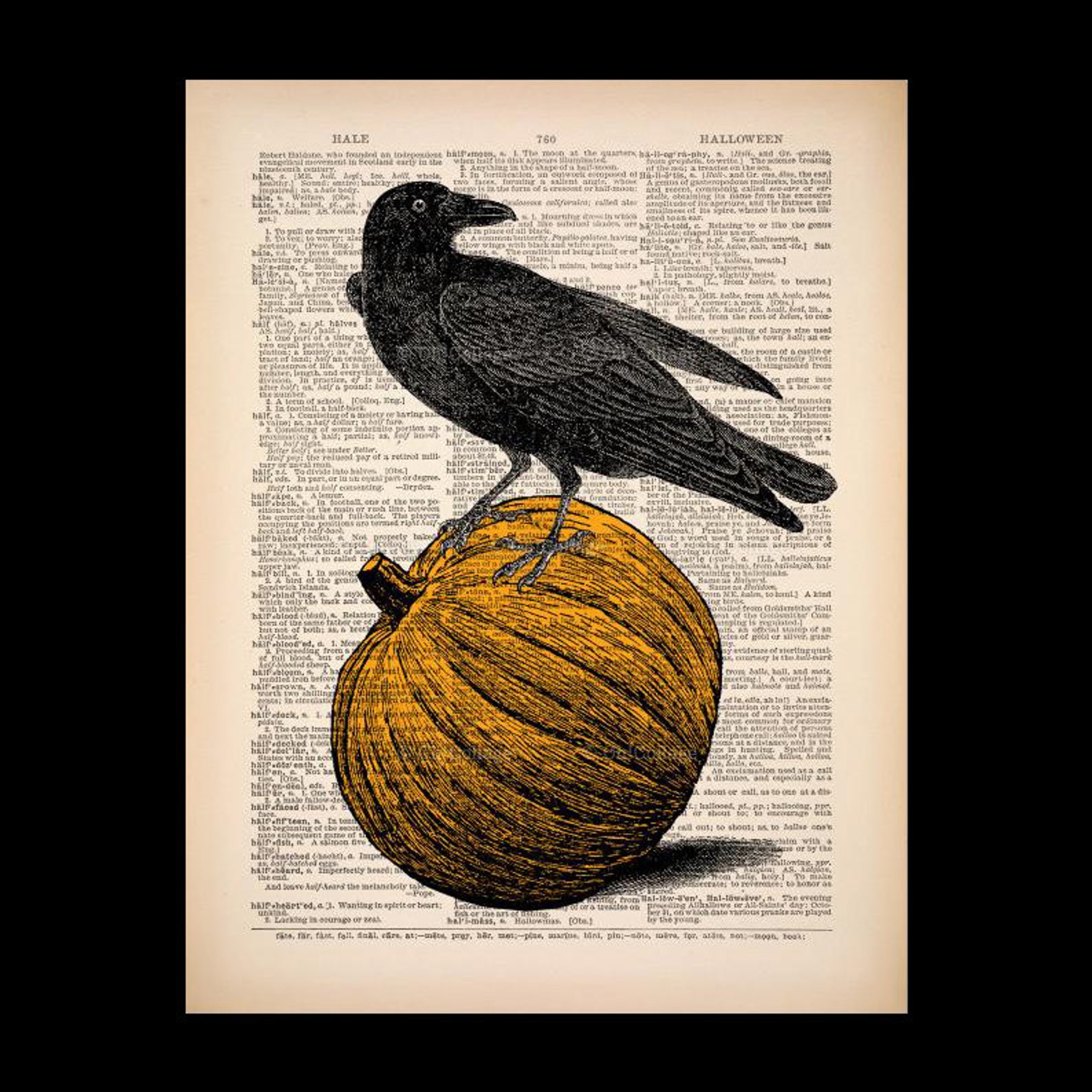 Set of 6 Vintage Halloween Prints Halloween Decor Skeleton - Etsy