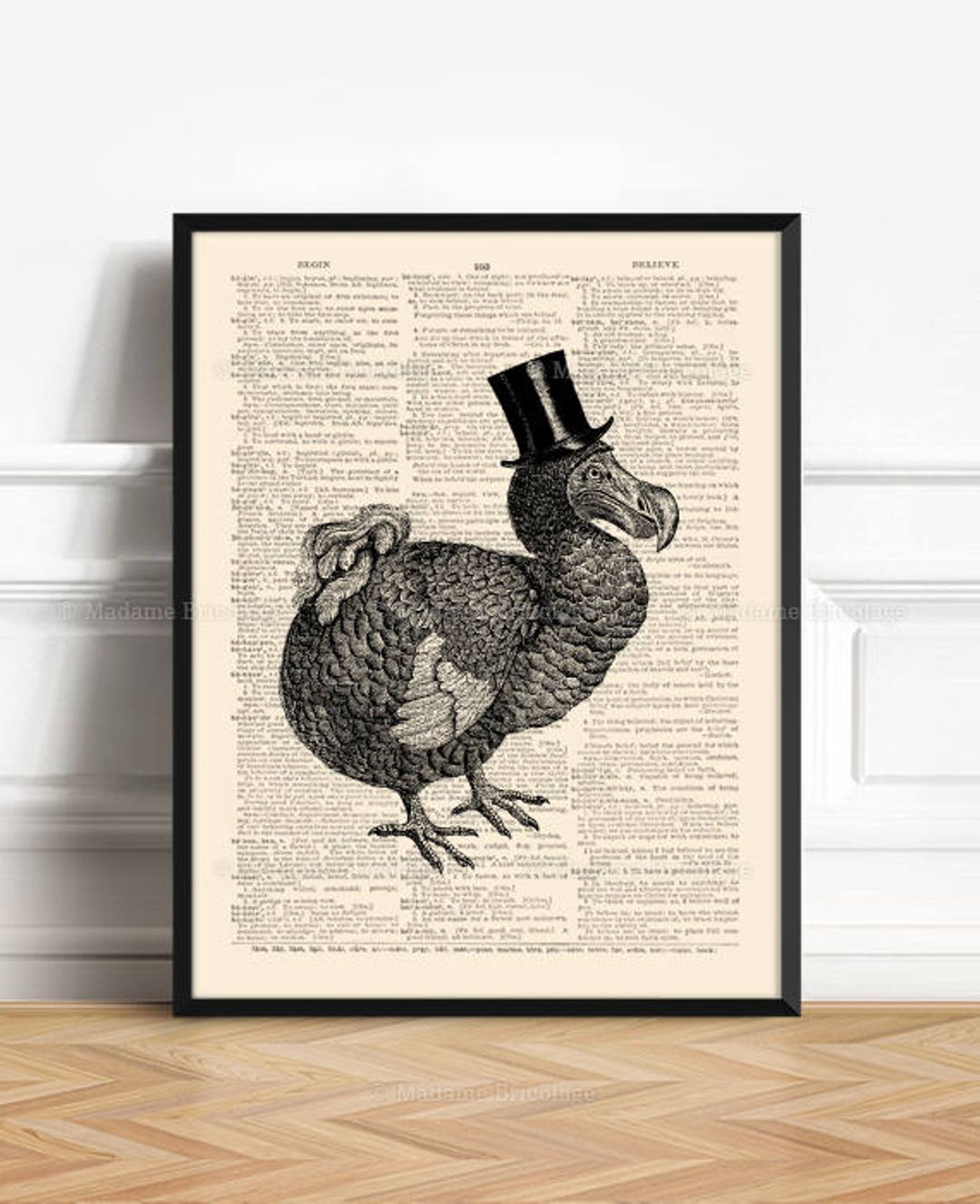 Dodo Bird Poster Alice Poster College Room Wall Alice Home - Etsy