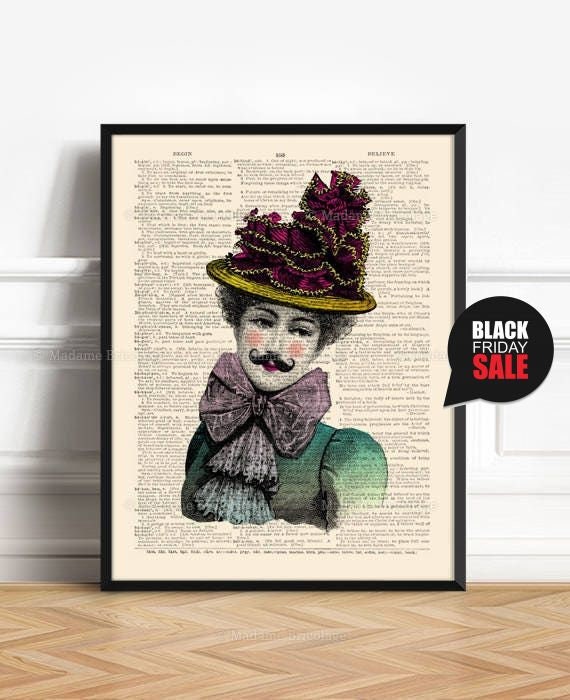 Moustache Poster Husband Gift Poster Tattoo Idea Print | Etsy