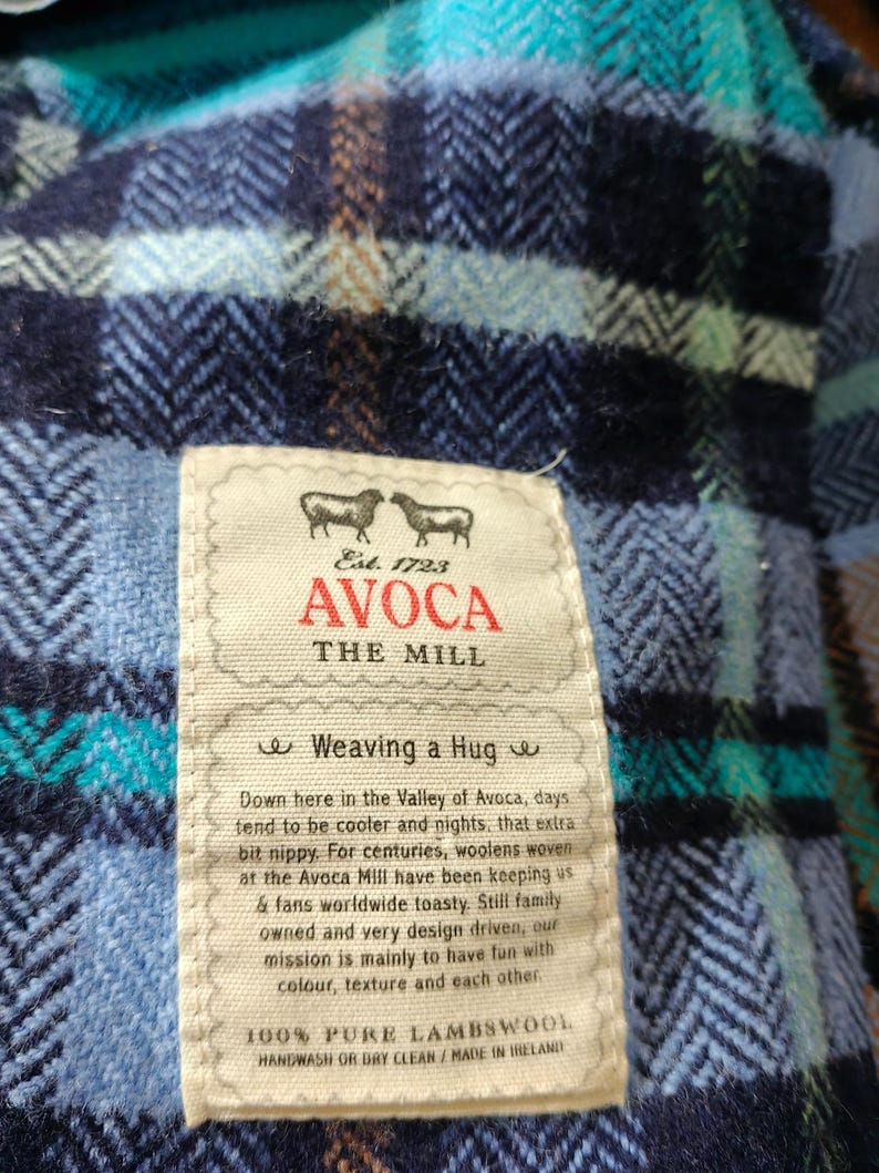 Pure Lambswool Avoca Made in Ireland Picnic Blanket Throw - Etsy