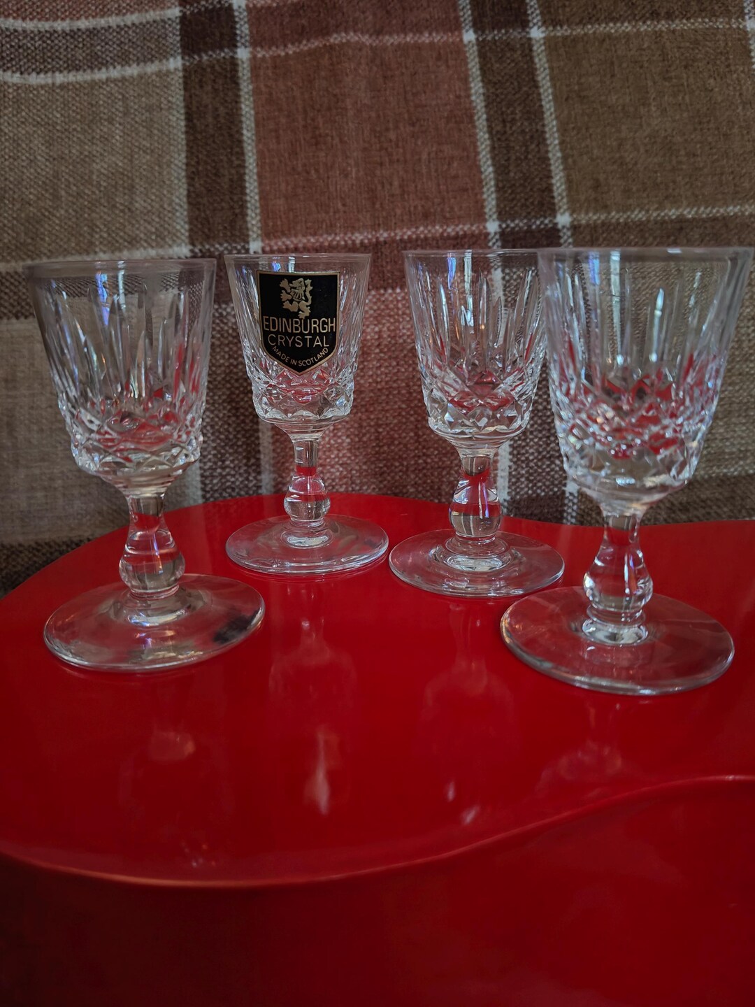 Set of 4 Edinburgh Crystal Sherry or Shot Glasses - Etsy