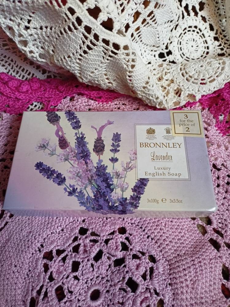 Vintage Bronnley Lavender Luxury Soap 3 x 100g | Etsy