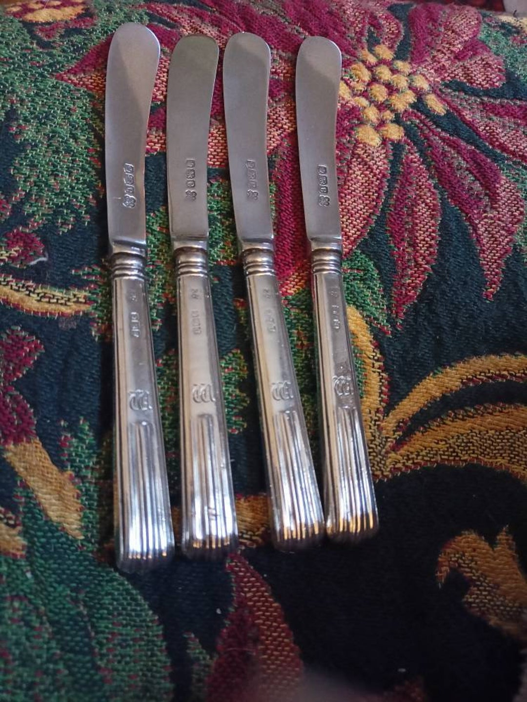 Martin Hall & Co Ltd 1920s Set of 5 Sheffield Silver Butter Knives - Etsy
