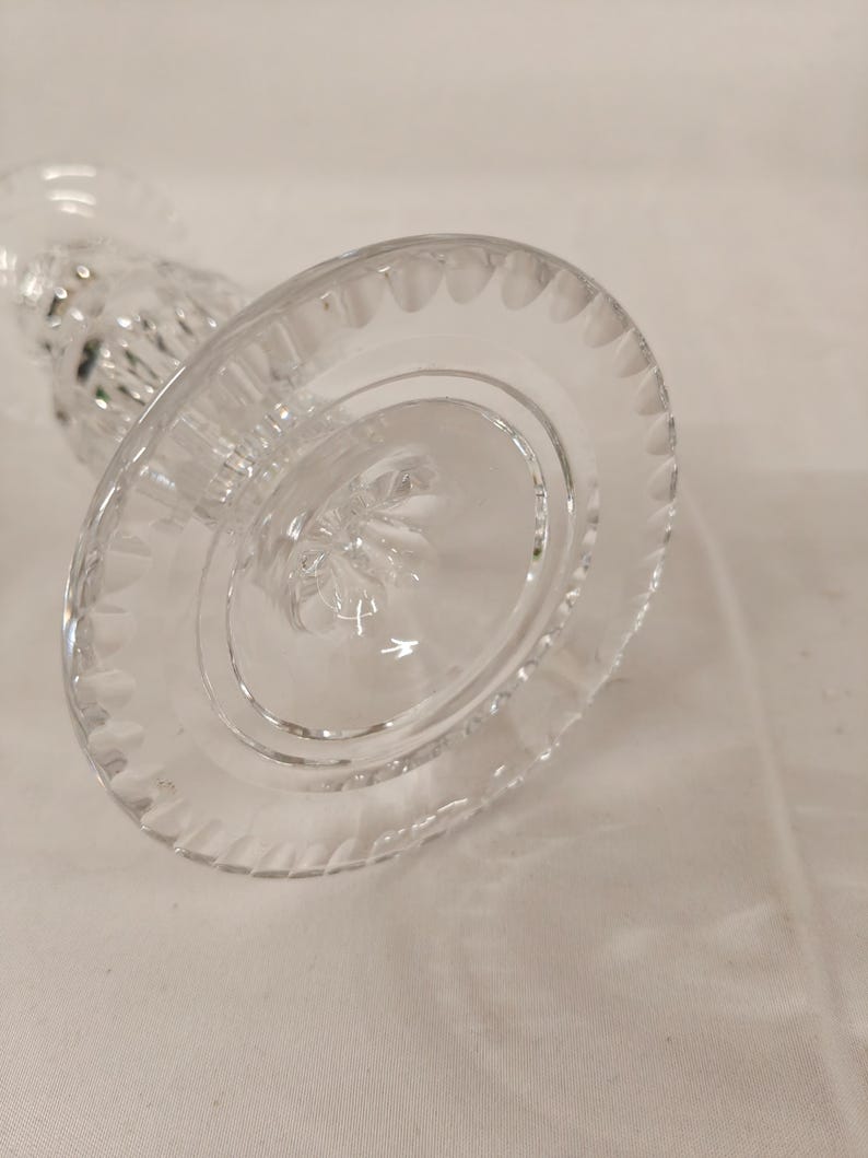 Vintage Stuart Crystal Candlestick Signed 16cms High - Etsy