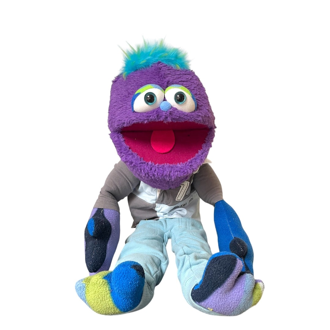 Calvin boy Monster Furry Hand Puppet - Etsy Canada