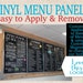 Vinyl Multi-Panel Menu for Coffee Shop Cafe Menu Boards 3 | Etsy