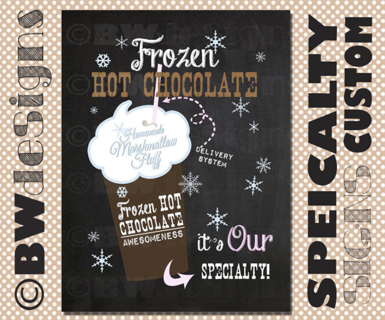 Custom Vendor Signage Specialty Signs Retail Sign Package | Etsy