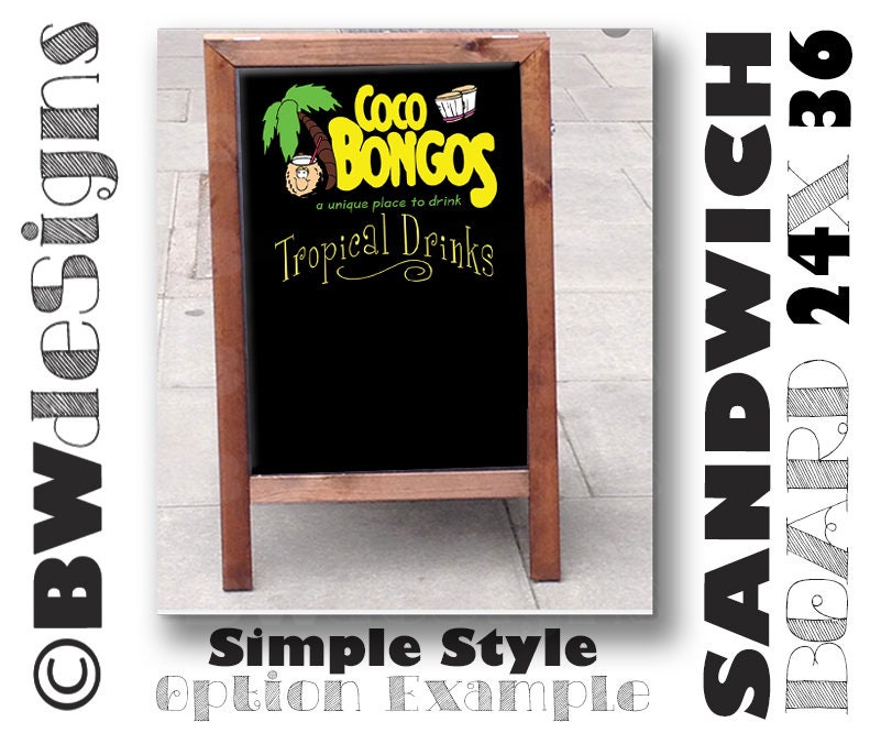 Brandy - Bar & Restaurant Sign - Rigid Panel No Frame Required - Types ...
